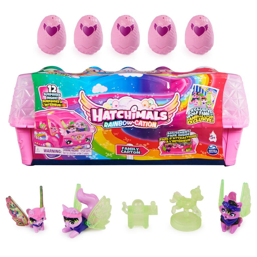 Spin Master - Hatchimals Hatchimals CollEGGtibles, Rainbow Cation Wolf ...