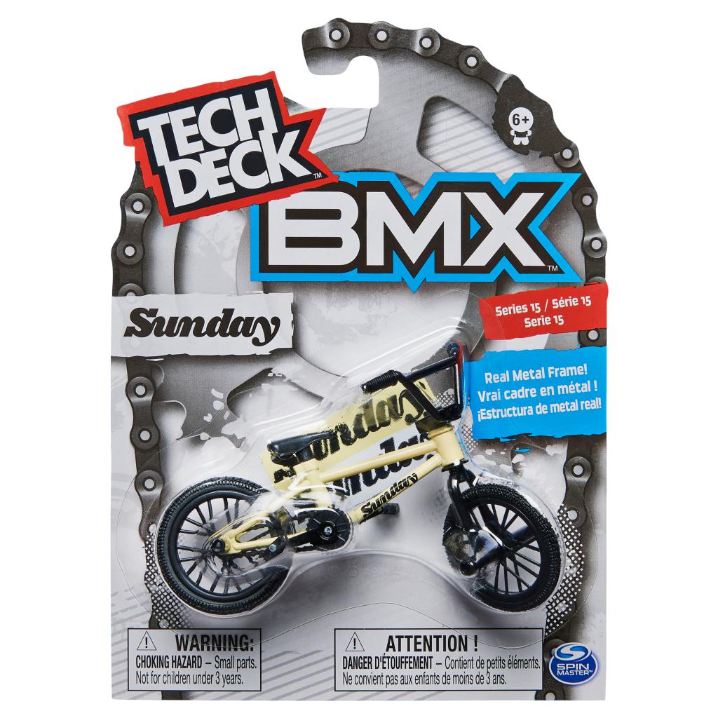 Spin Master - Tech Deck Tech Deck, BMX Finger Bike, Sunday, Cream/Black ...