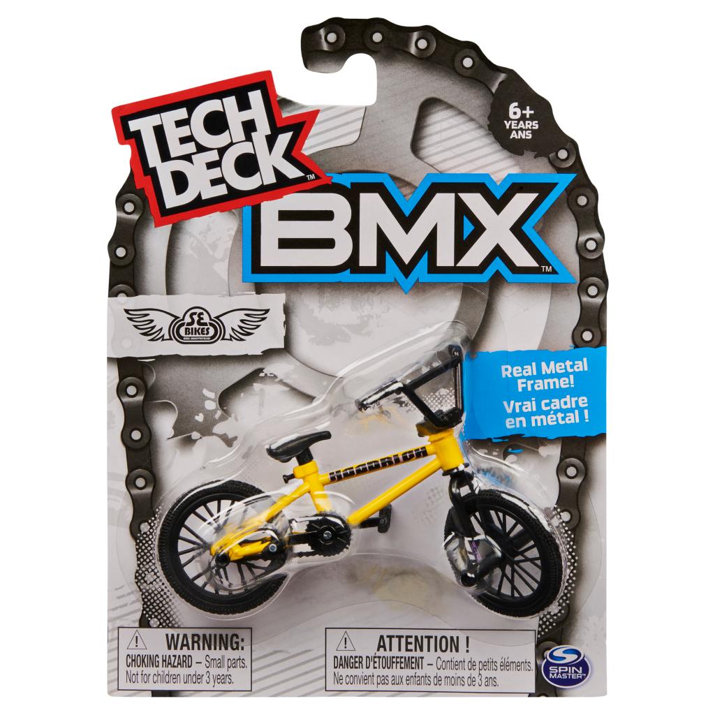 Spin Master - Tech Deck Tech Deck, BMX Finger Bike, SE Bikes, Yellow/Black